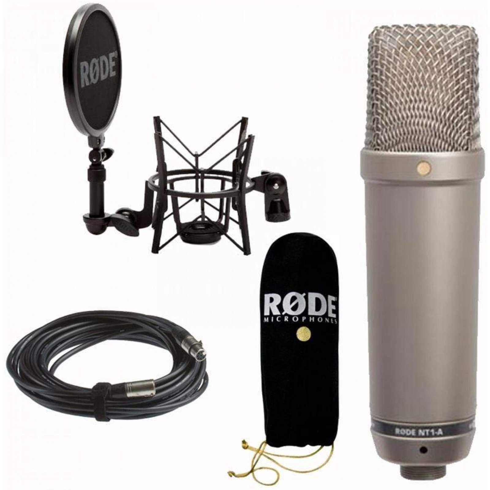 Rode NT1A Studio Microphone Incredibly quiet 1" cardioid condenser ...