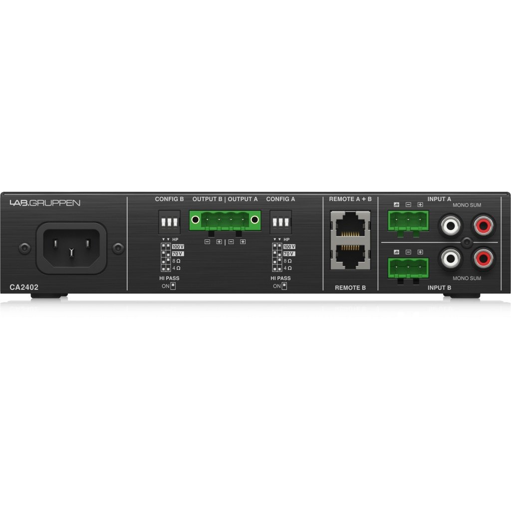 Lab Gruppen CA2402 2 x 240W Commercial Amplifier with Energy Star ...