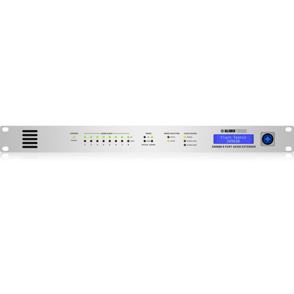 Klark Teknik DN9680 AES50 8-Port Digital Audio Network Extender ...
