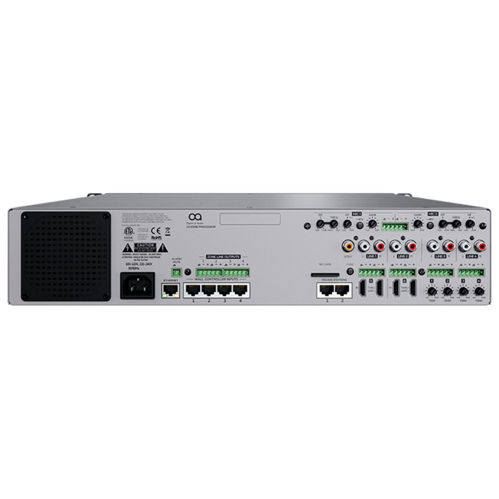 Optimal Audio Zone 4 4 zone audio controller with DSP and WebApp